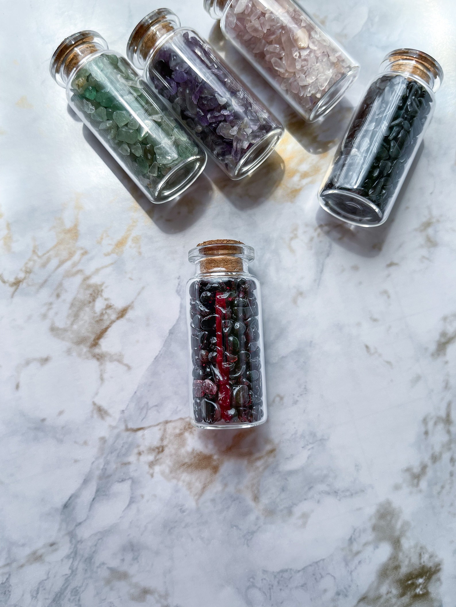 Crystal Chip Jar | Gemstone Chips, 10ml Mini Bottle - Etsy