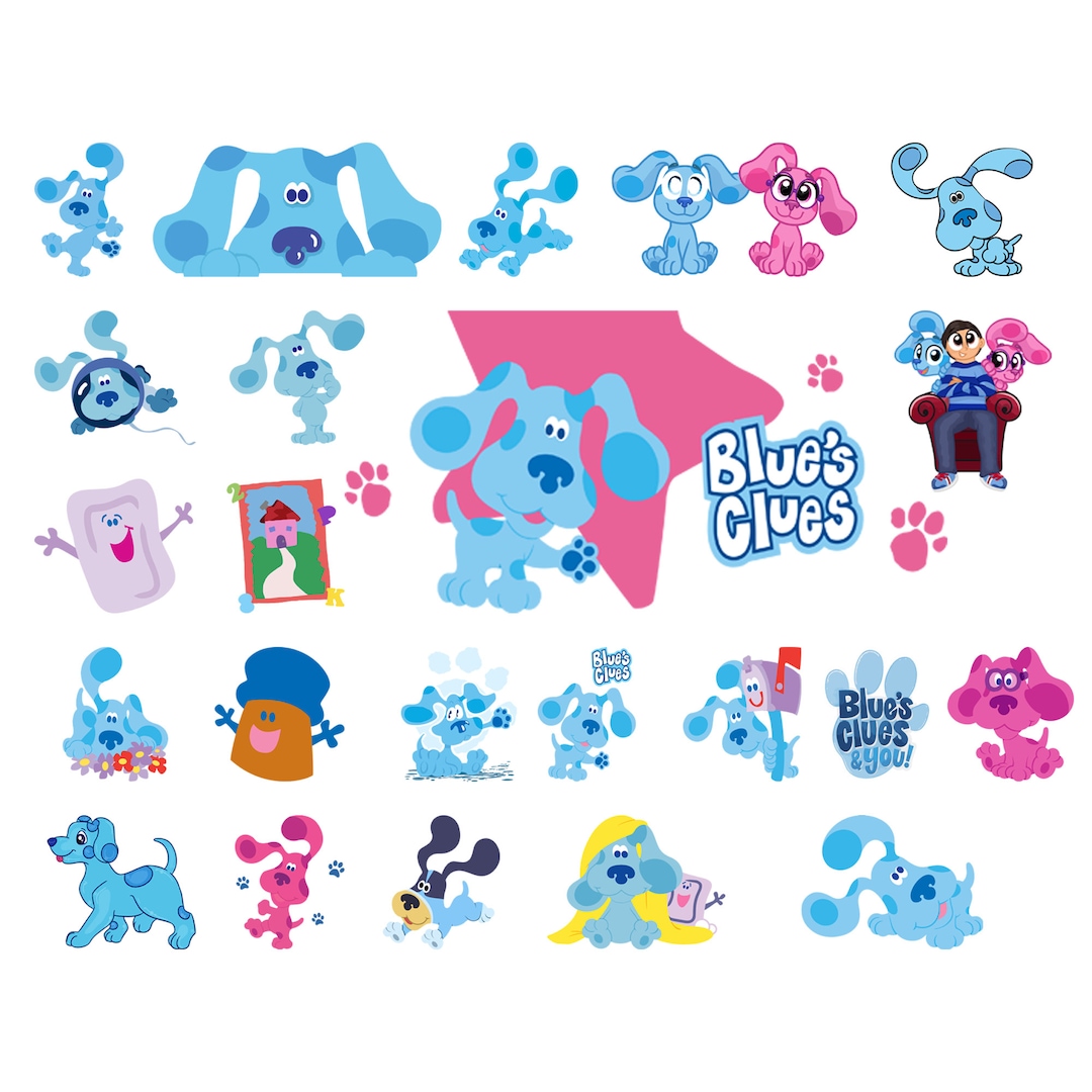 Blues Clues Svg Layered Bundle Sticker Cartoon - Etsy Canada