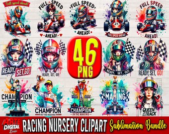 Watercolor Race Clipart, Kids Art, Racing Cars, Nursery Watercolor Cars ...