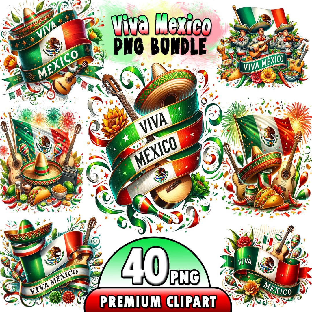 Viva México Bundle – Mexican Independence Day Sublimation Clipart ...