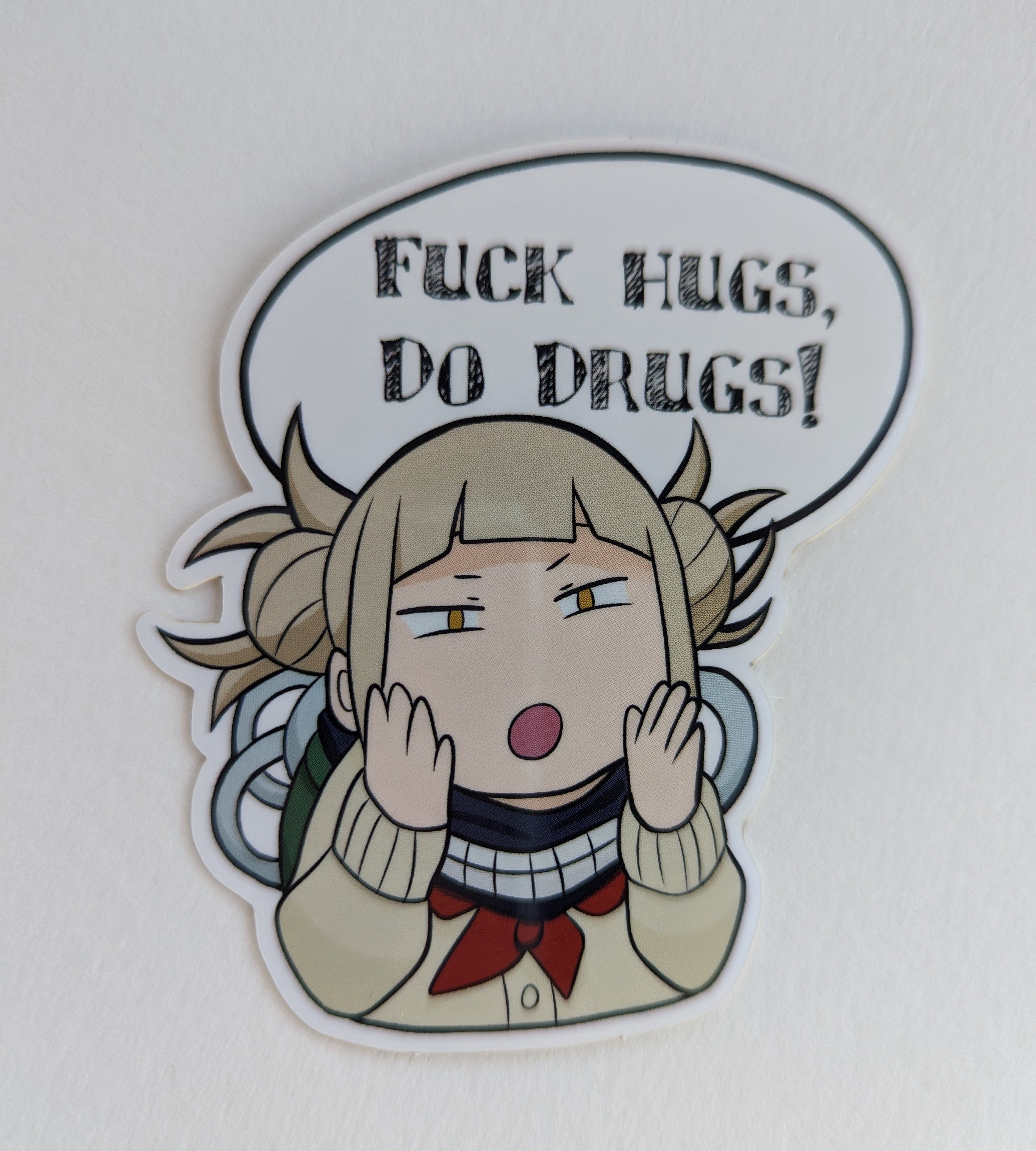 Toga Hugs and Drugs Anime Sticker - Etsy