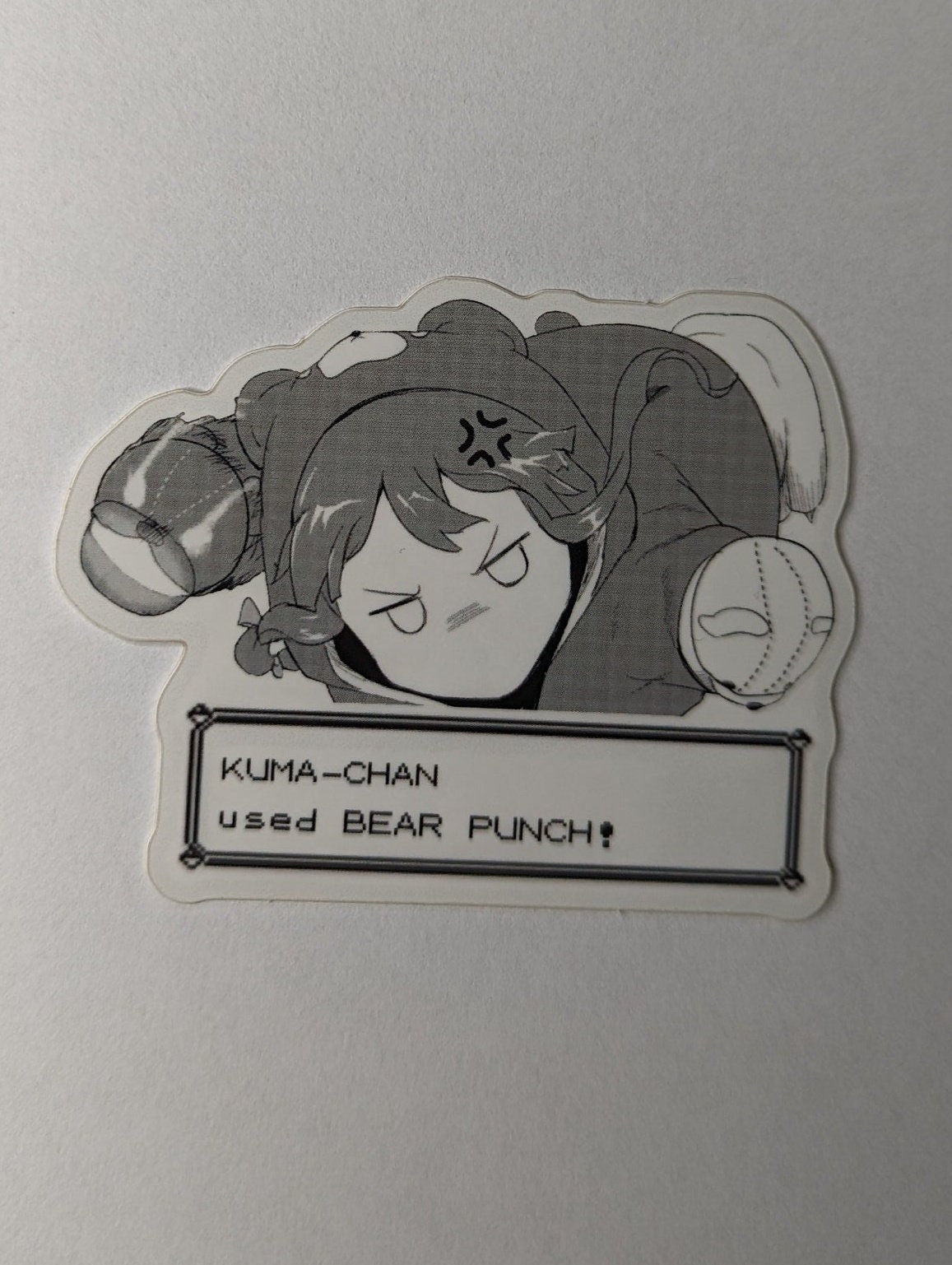 Bear Chan Bear Punch Anime Sticker - Etsy