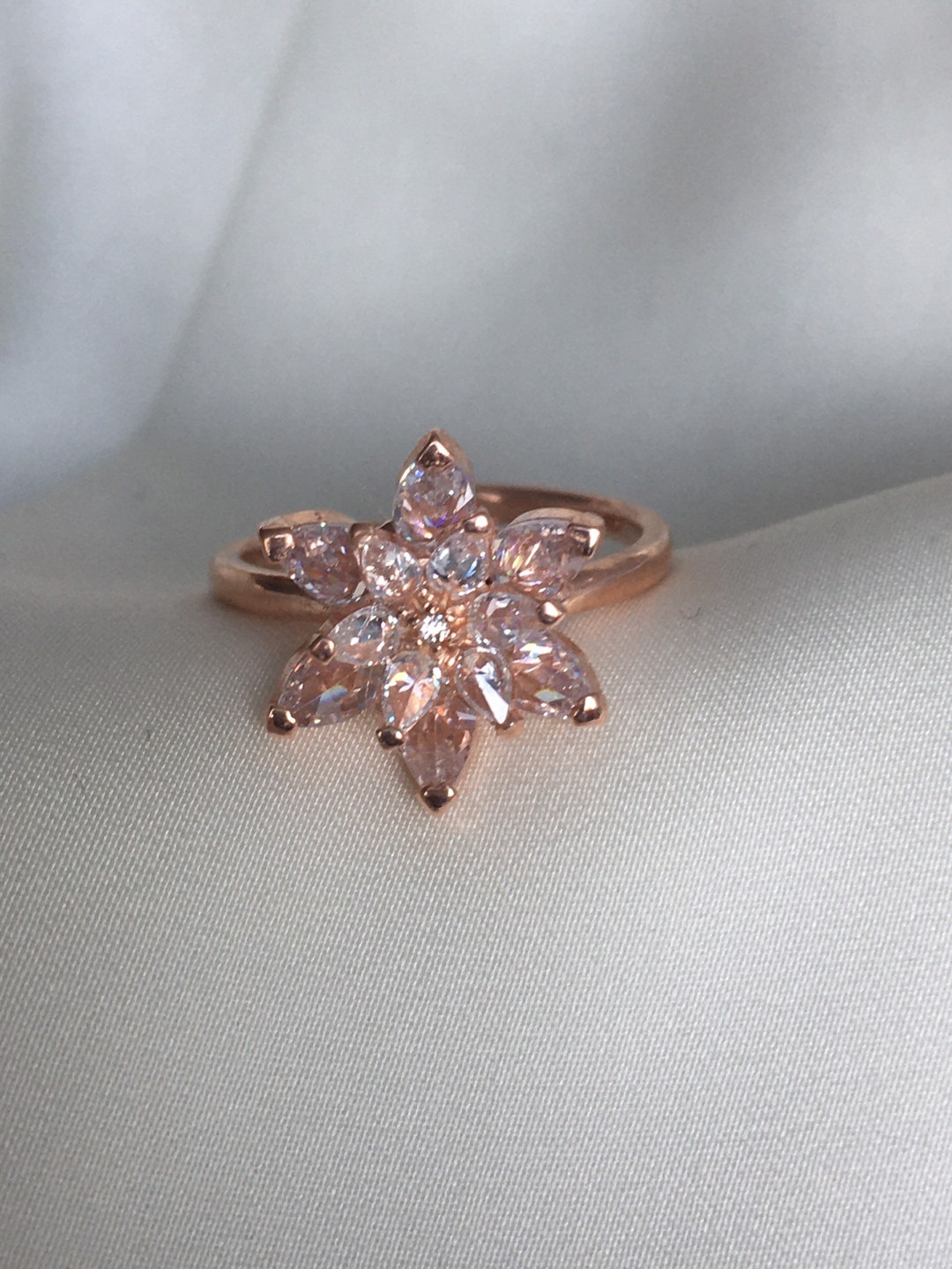 Lotus Silver Ring - Rose Gold - Perfect Christmas Present - Etsy