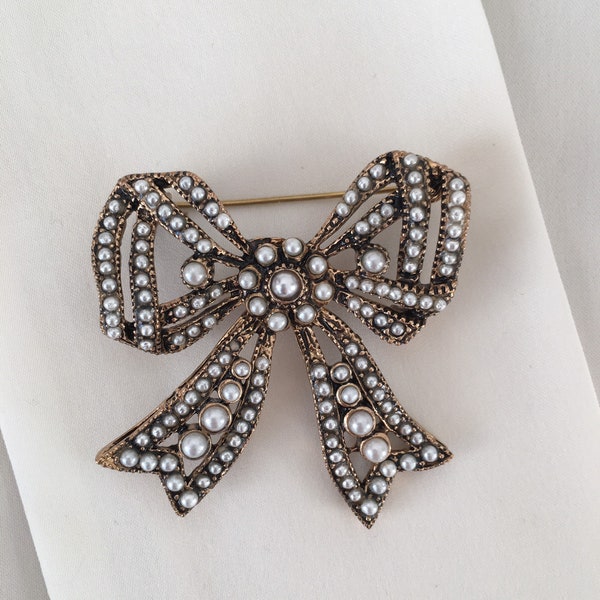 Bow Brooch - Etsy