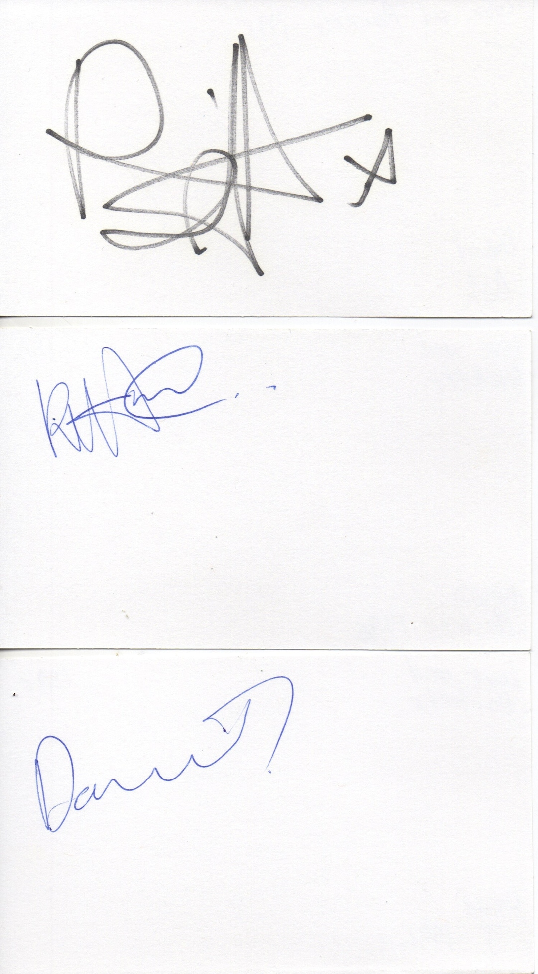 Love and Rockets Autograph, Bauhaus Signatures Daniel Ash, David J ...