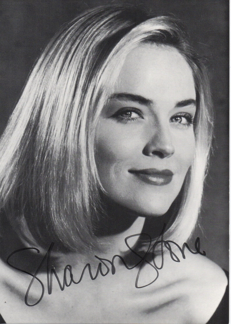 Sharon Stone Autographed Photo - Etsy