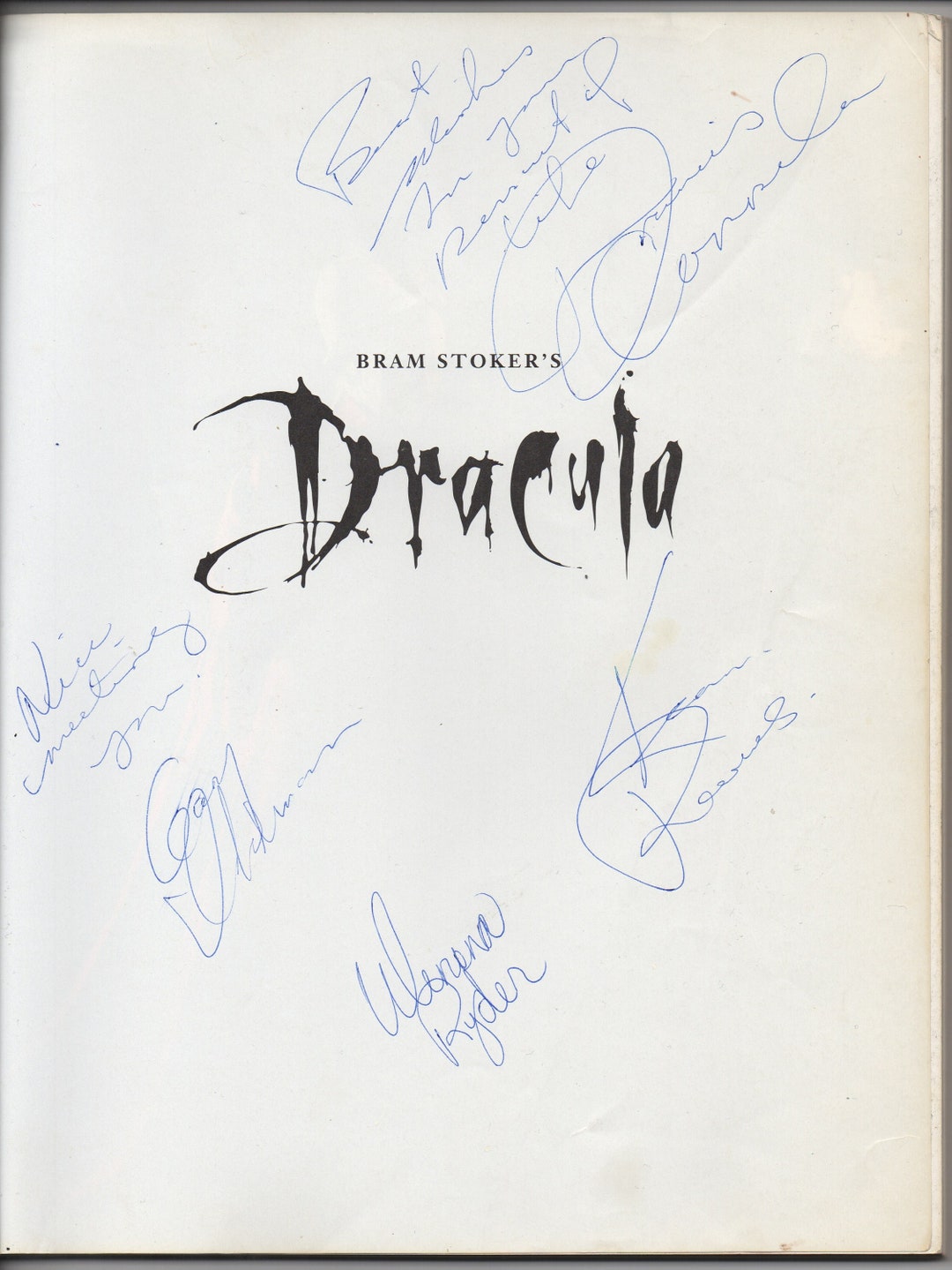 Keanu Reeves Autograph, Gary Oldman Autograph, Francis Ford Coppola ...