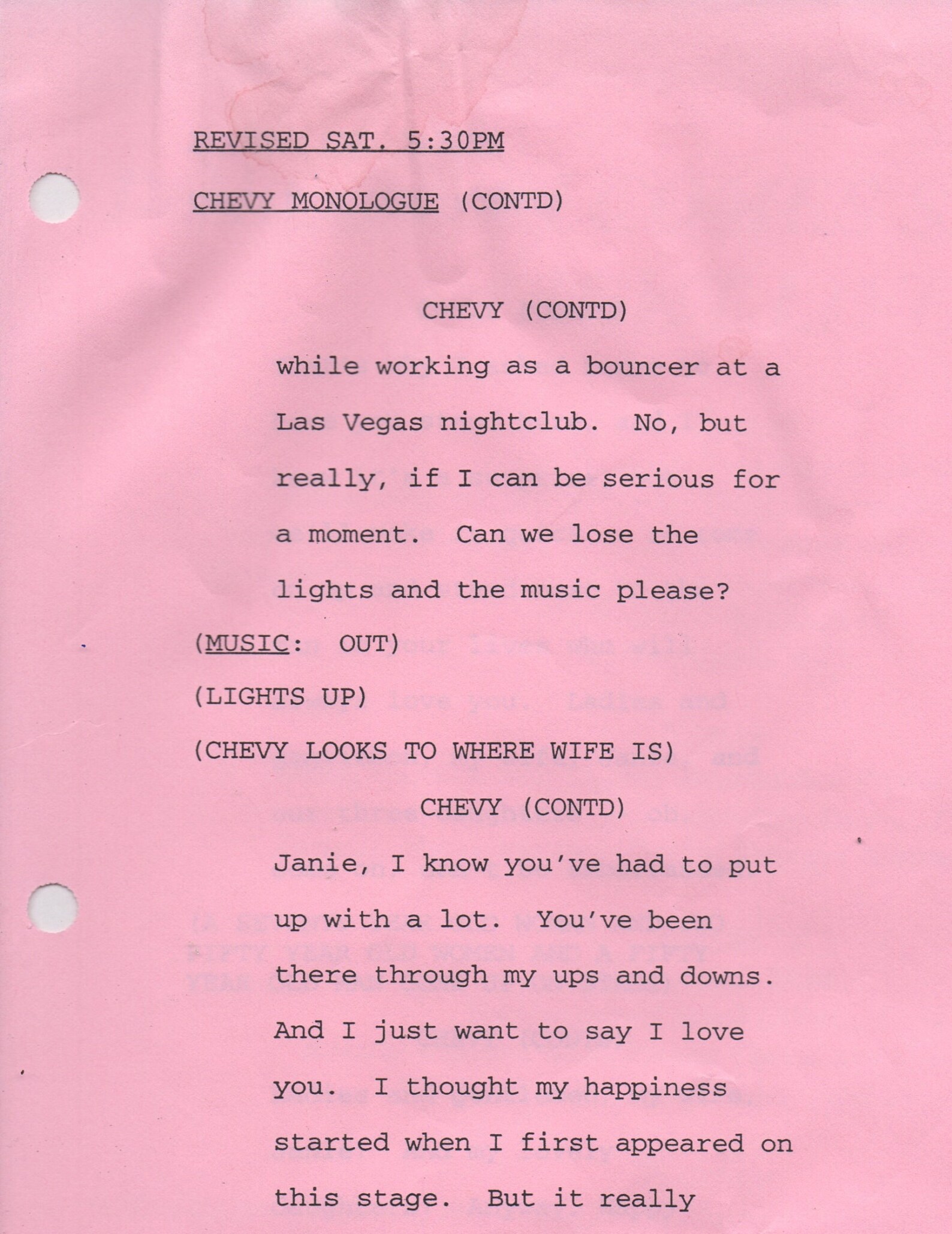 SNL Saturday Night Live Rare Air Rundown & Sketch Pages 1997 ...