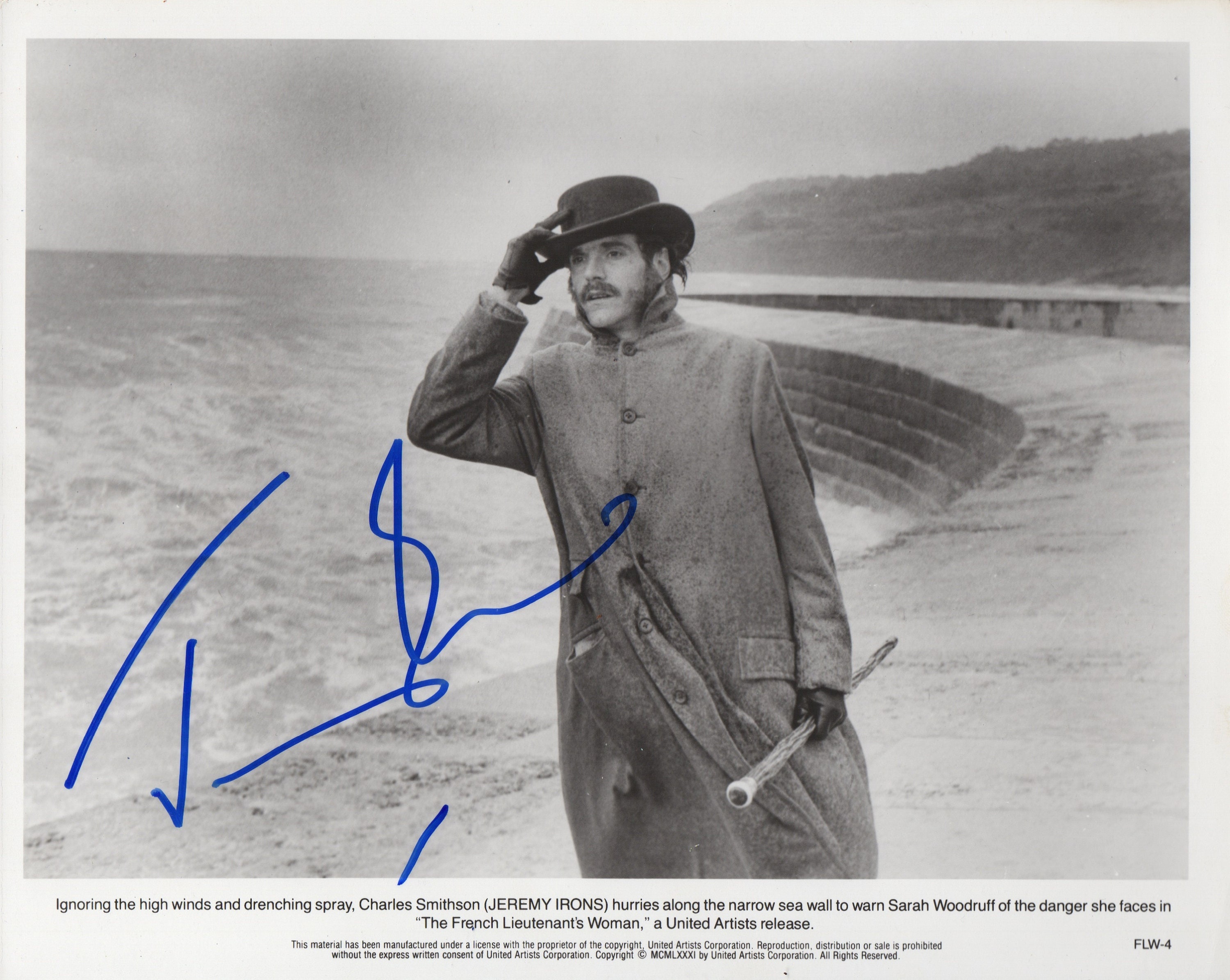 Jeremy Irons Autograph Signed Photo french Lieutenant's Woman - Etsy