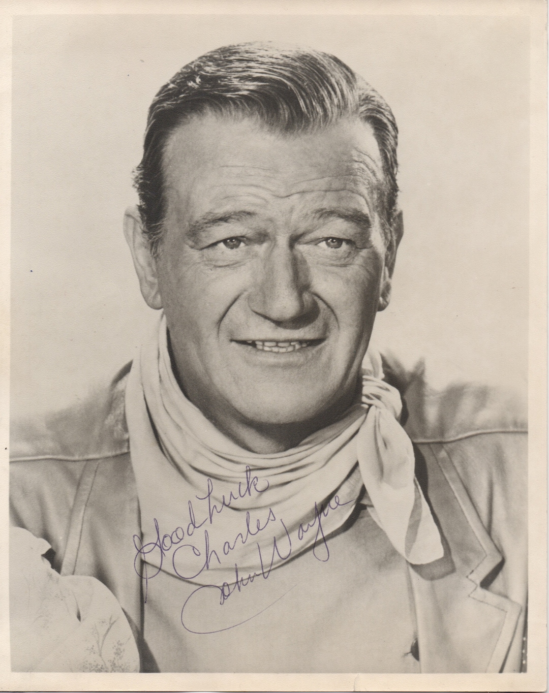 John Wayne Autographed Signed Photo - Etsy
