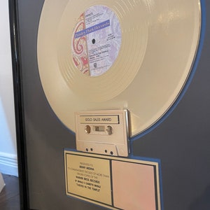 Prince Signed Album Cover. HUGE Clear Autograph. AND Prince Gold Record ...