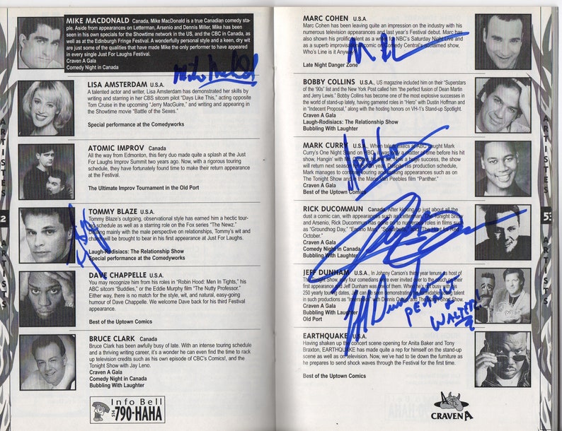SNL Saturday Night Live Rare Air Rundown & Sketch Pages 1997 ...