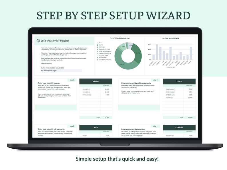 Ultimate Monthly Budget Spreadsheet Template for Google Sheets ...