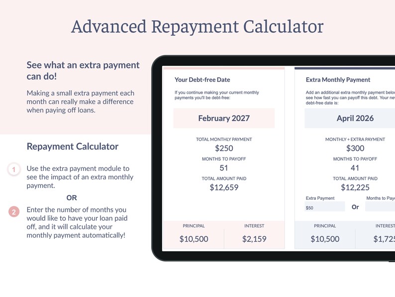 Debt Snowball Spreadsheet for Google Sheets, Debt Tracker, Debt Payoff ...
