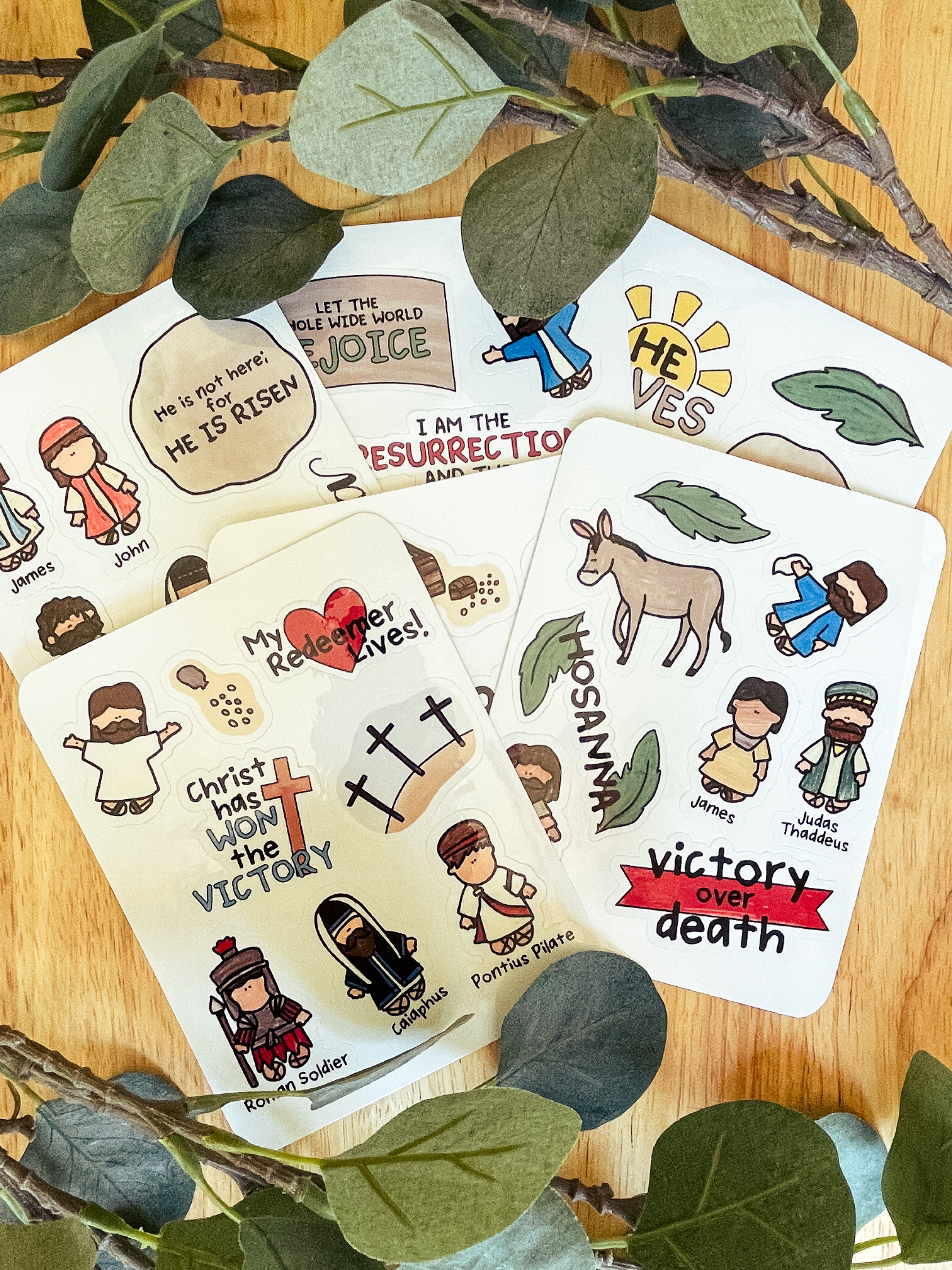 Christian Easter Stickers - Etsy