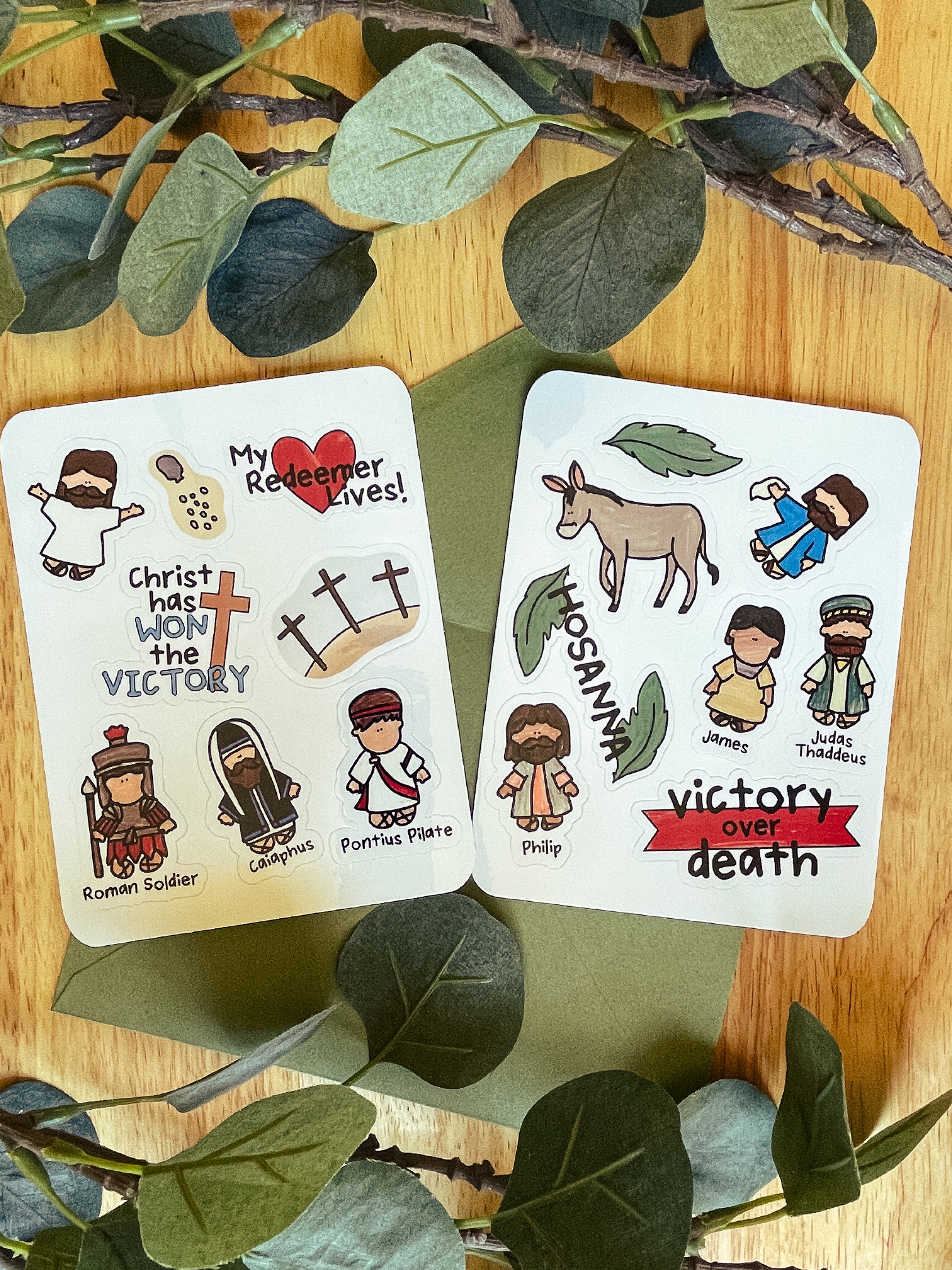 Christian Easter Stickers - Etsy