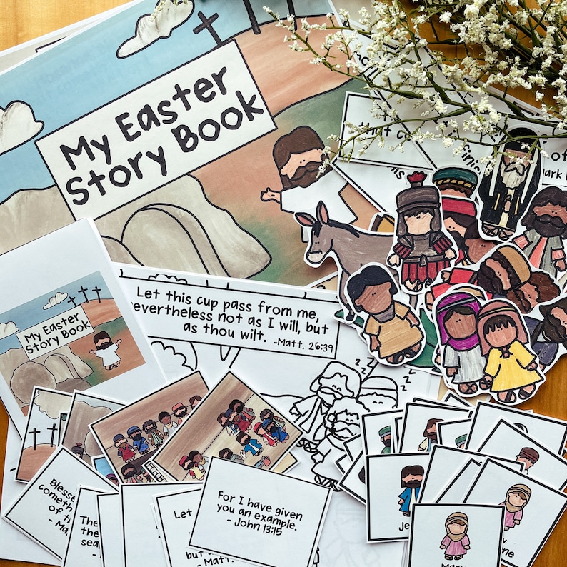 Holy Week Coloring, Story Book, Games, and Activities - Etsy