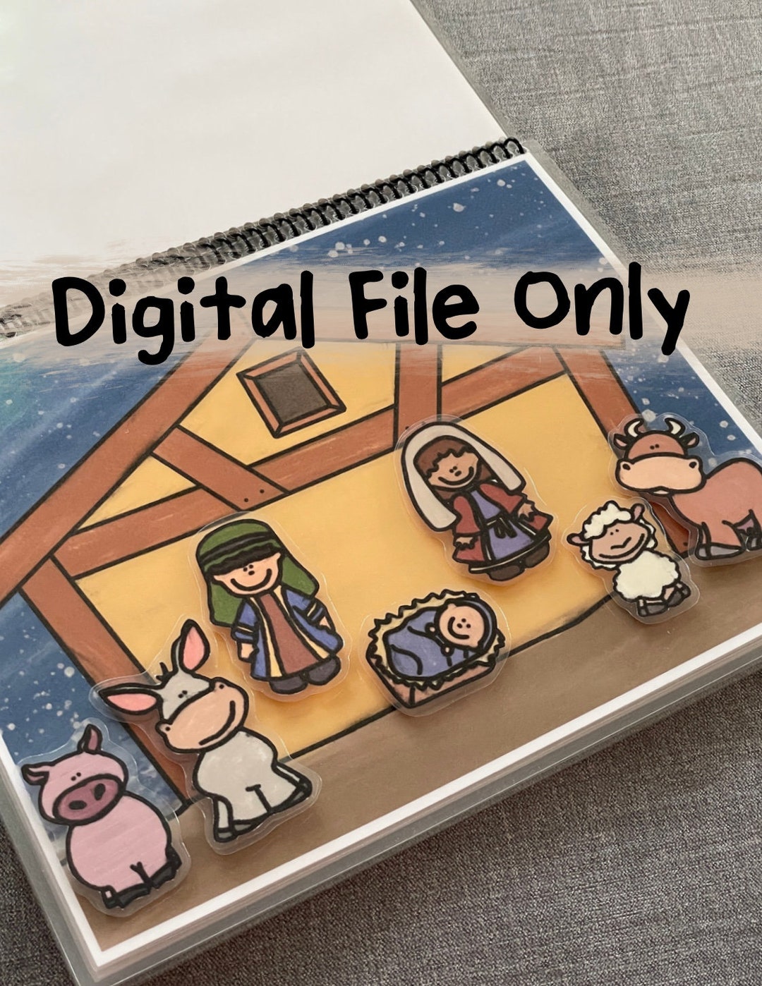 DIGITAL VERSION My Nativity Book Velcro Activity Book - Etsy