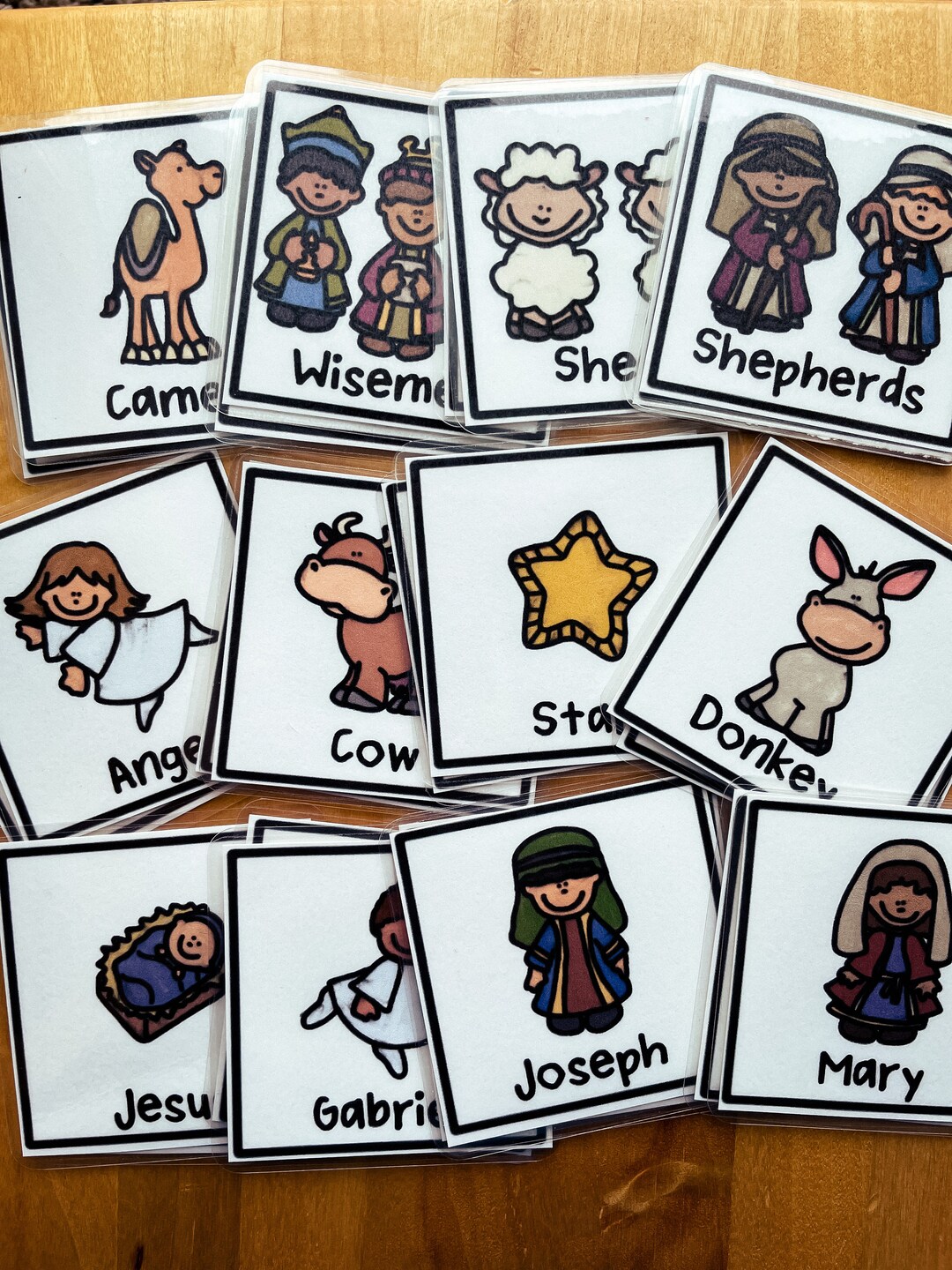 Nativity Game and Flashcards - Etsy