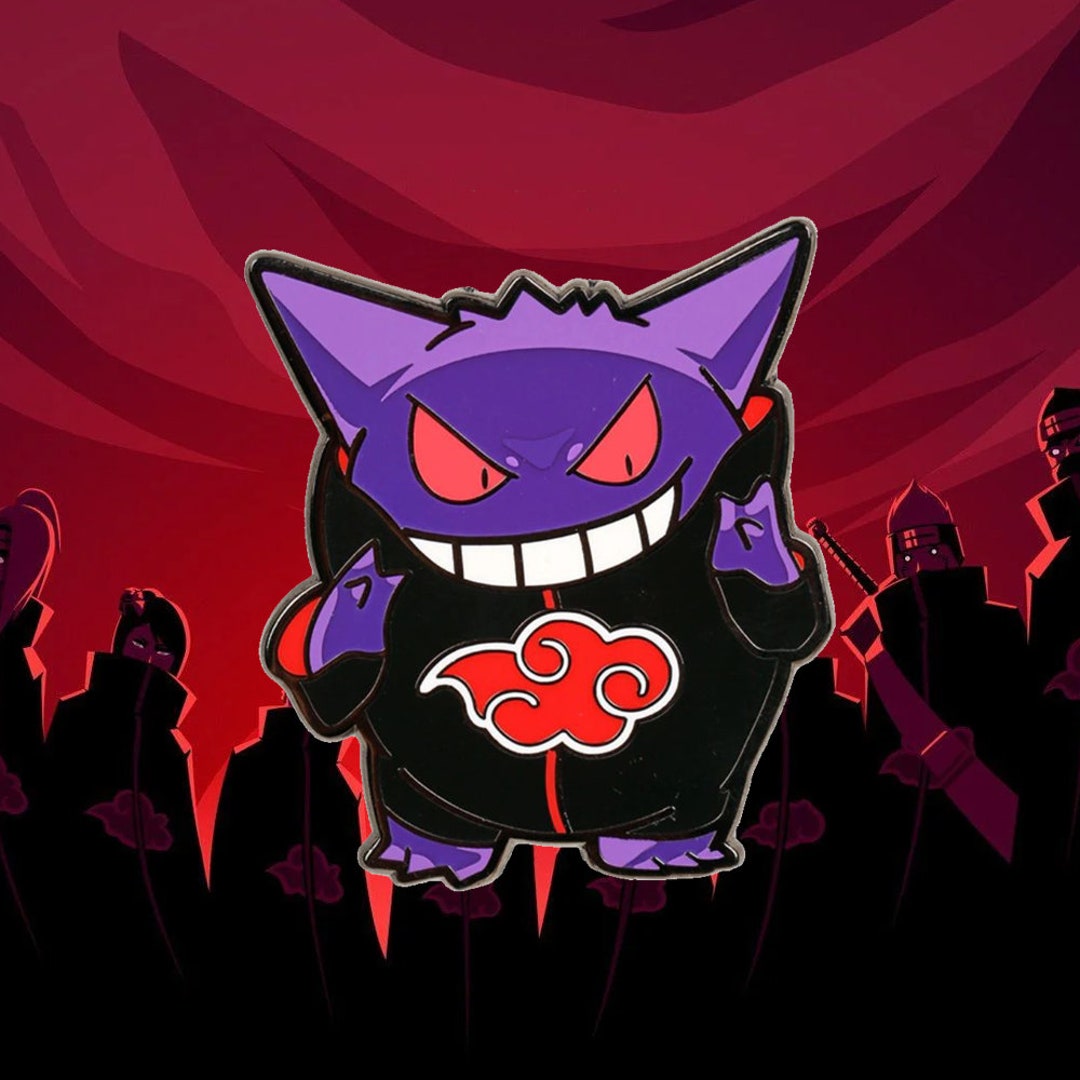 Pokemon Gengar X Naruto Akatsuki Crossover Enamel Pin - Etsy