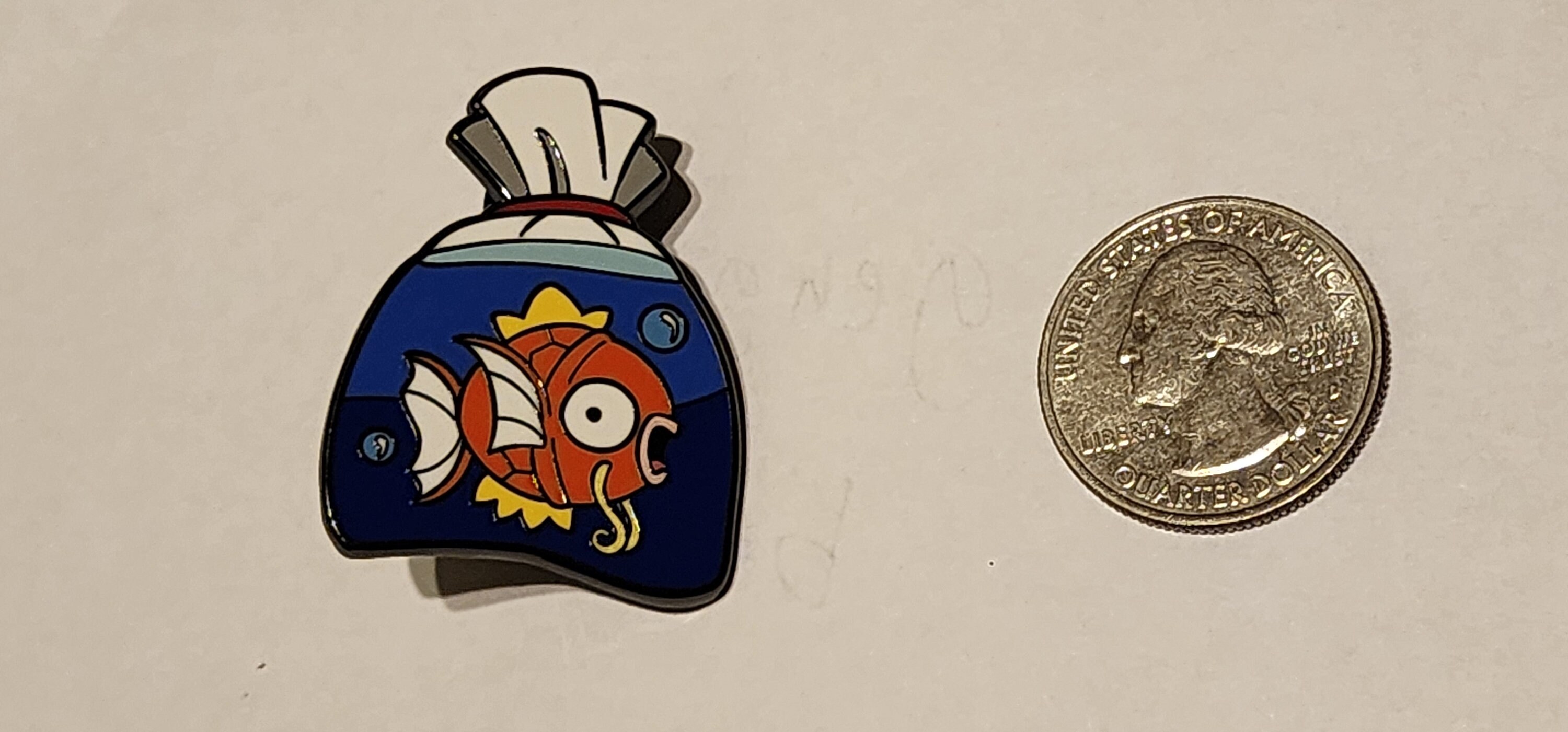 Golden Splash: Magikarp in a Mystic Goldfish Bag Enamel Pin - Etsy