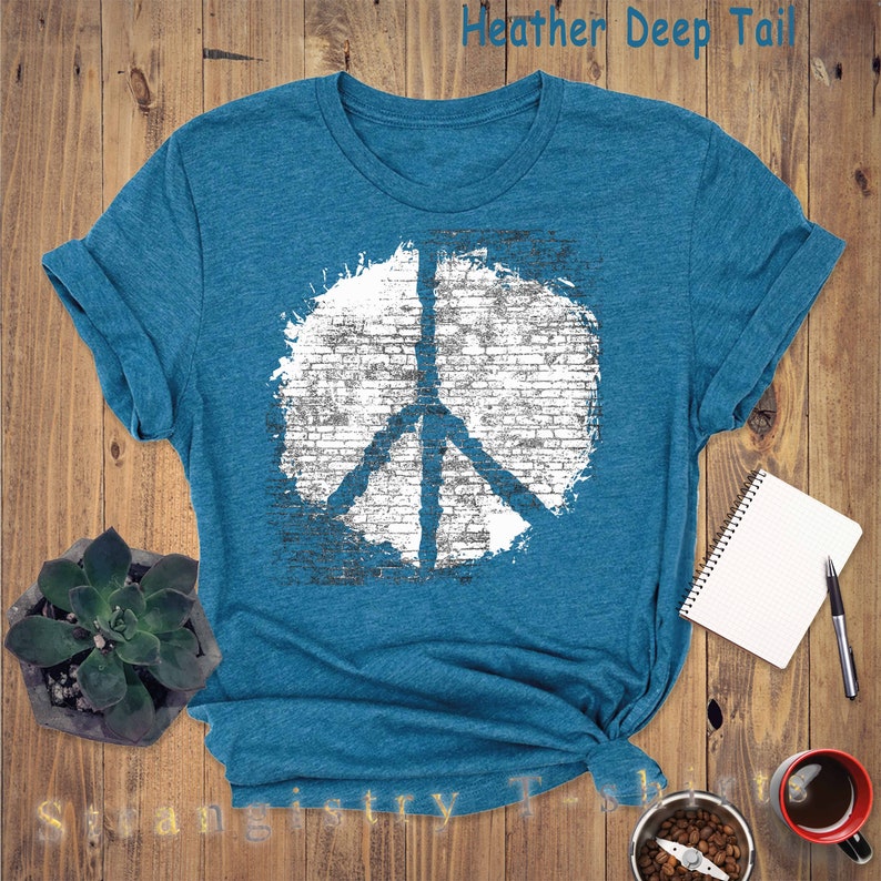 Peace Shirt, Peace Sign Shirt, Vintage Peace Shirt, Activist Shirt ...