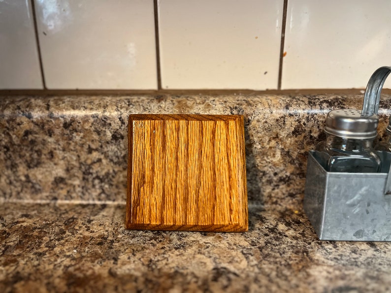 Red Oak Coasters Set of 4 - Etsy