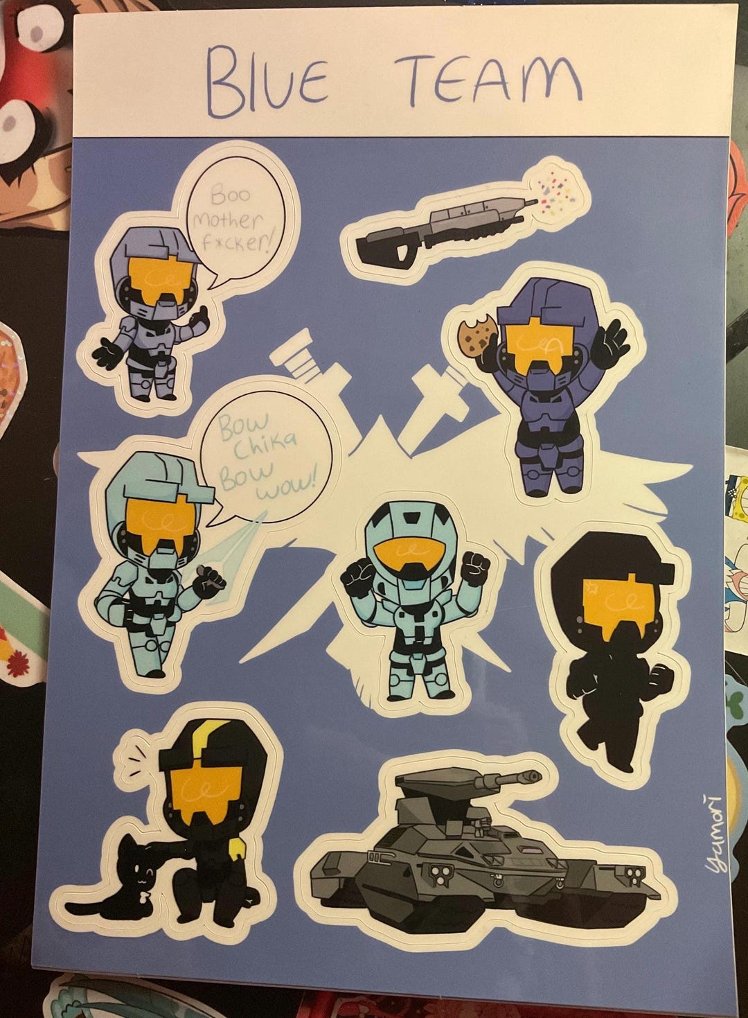 Rvb | Blue | Sticker Sheet - Etsy