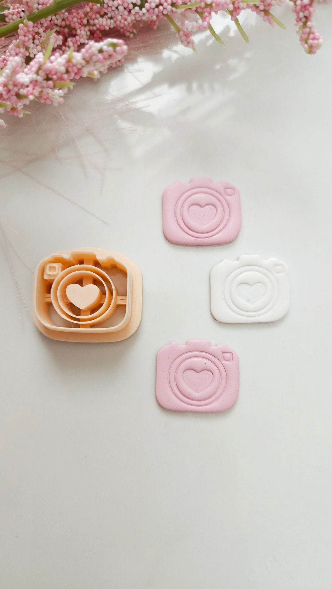 Heart Photo Camera Clay Cutter Camera Heart Polymer Clay Cutter ...