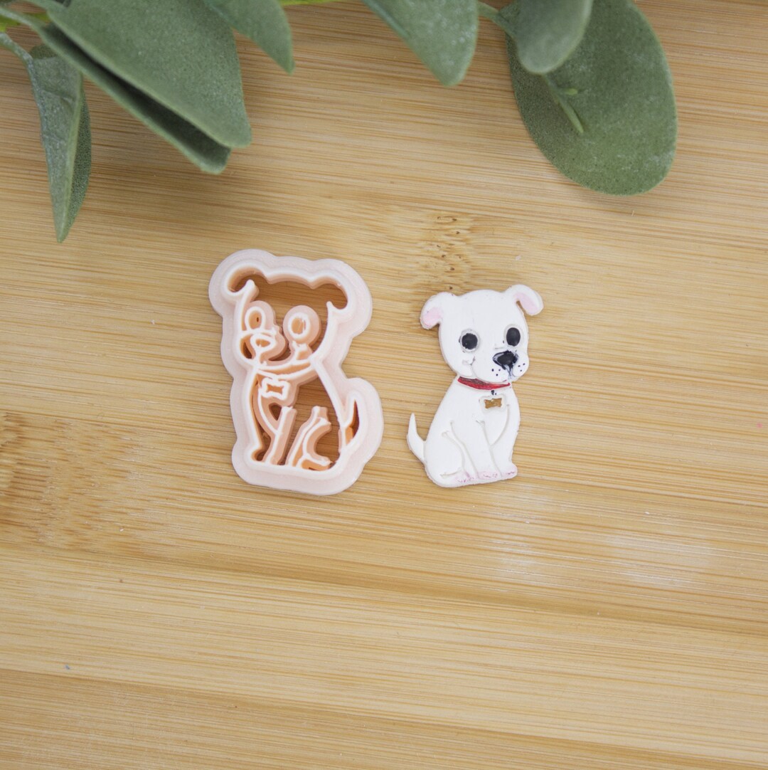 Dog Polymer Clay Cutter. Make Polymer Clay Earrings With a Dog Shape ...