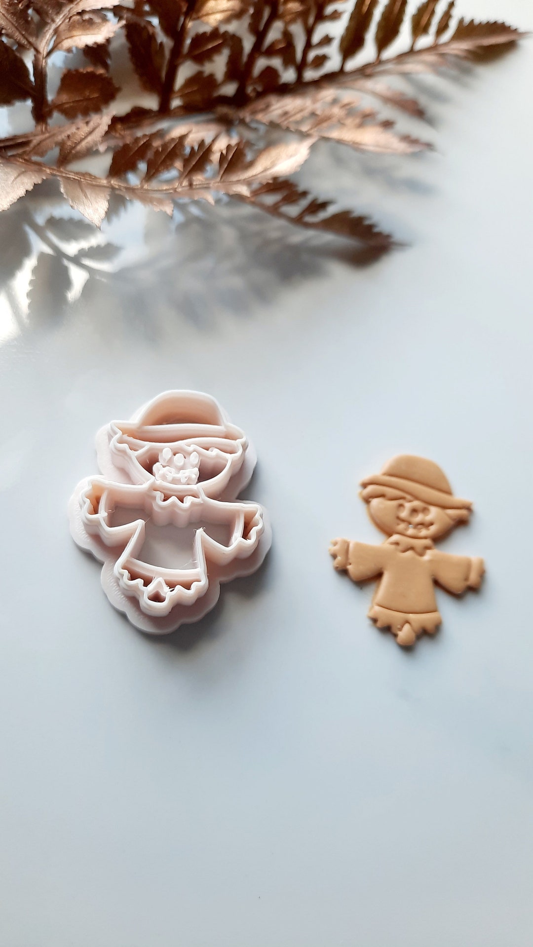 Scarecrow Polymer Clay Cutter, Halloween Clay Cutters, Fall Clay ...