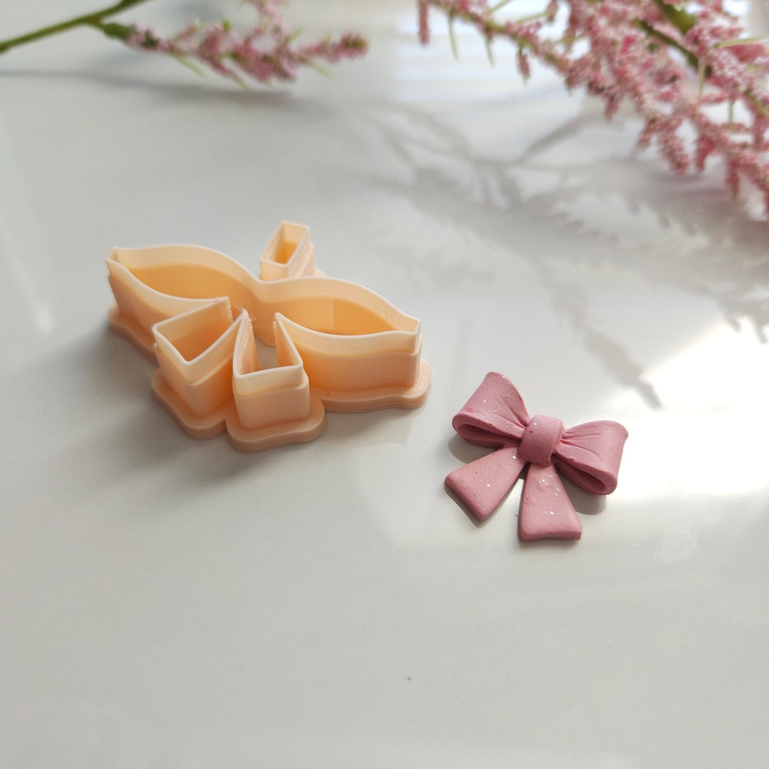 Bow Polymer Clay Cutter, Coquette Bow Clay Cutter, Christmas Clay ...