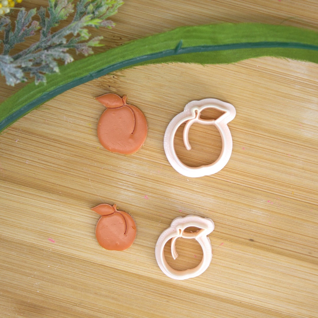 Peach Clay Cutters, Spring Clay Cutters, Fruit Clay Cutters, Summer ...