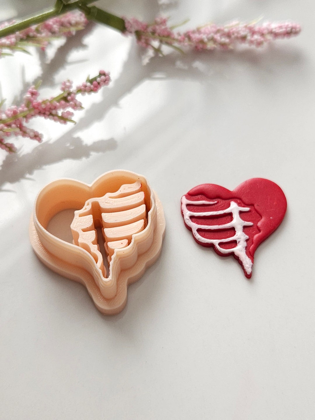 Valentines Day Clay Cutter, Heart Polymer Clay Cutter, Love Clay ...