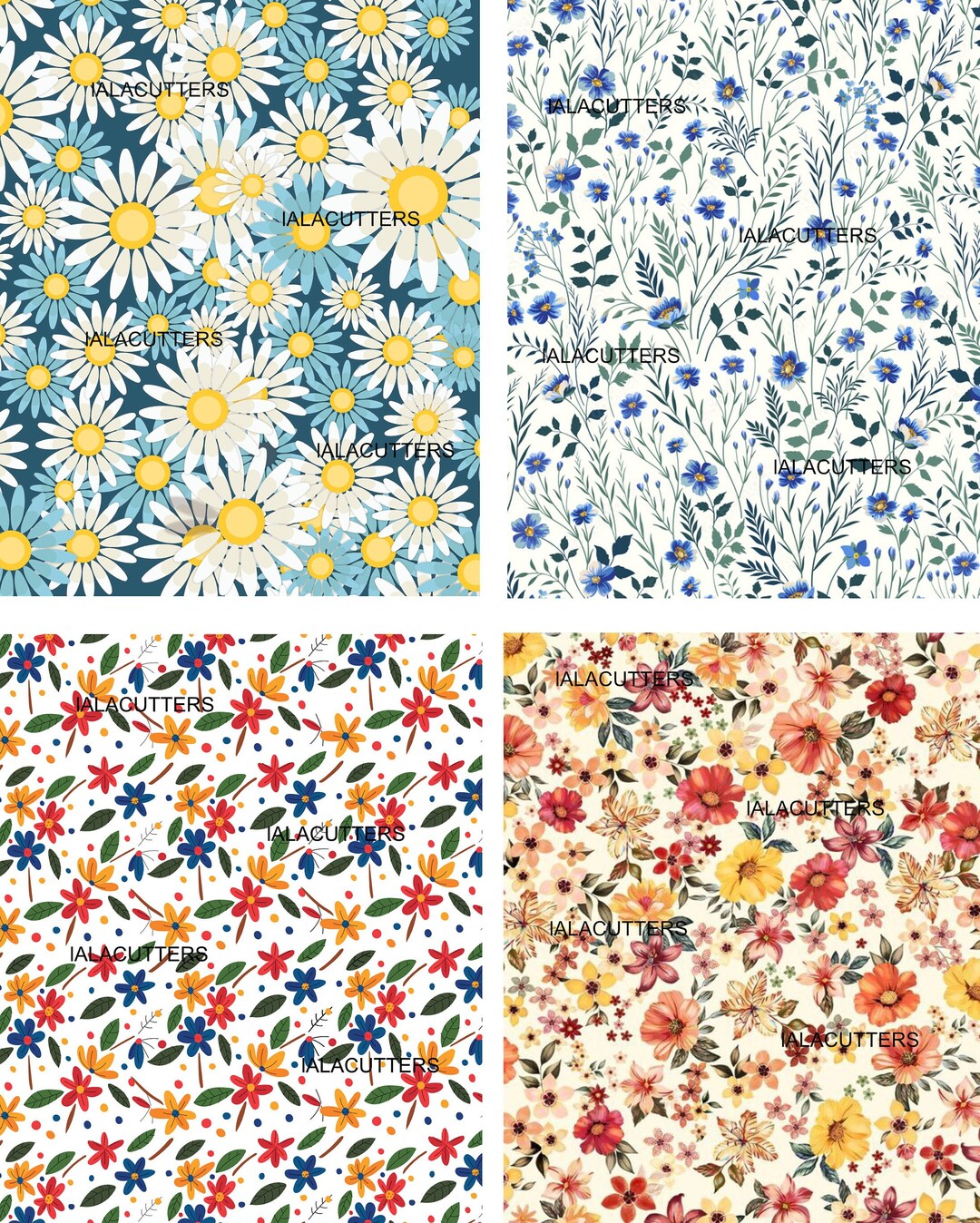 SPRING Transfer Sheets Sheets Pack of 4, Spring Transfer Sheet, Water ...