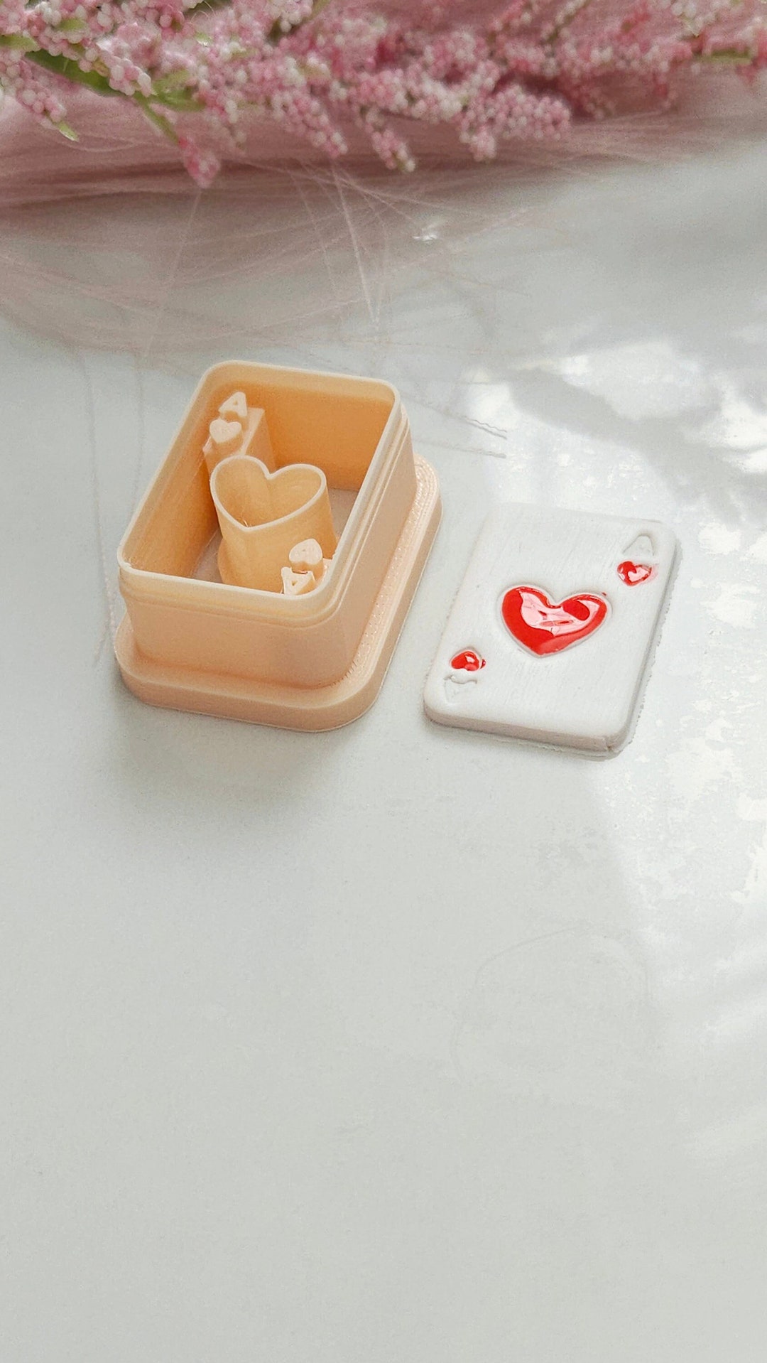 Ace of Hearts Cutter | Ace Polymer Clay Cutter | Valentines Clay ...