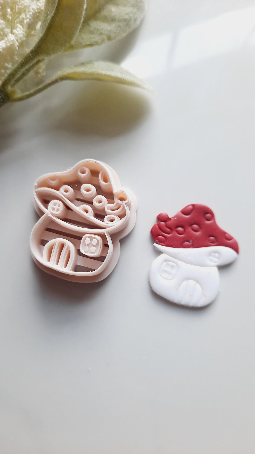 Mushroom Clay Cutters, Mushroom House Clay Cutter, Spring Clay Cutters ...