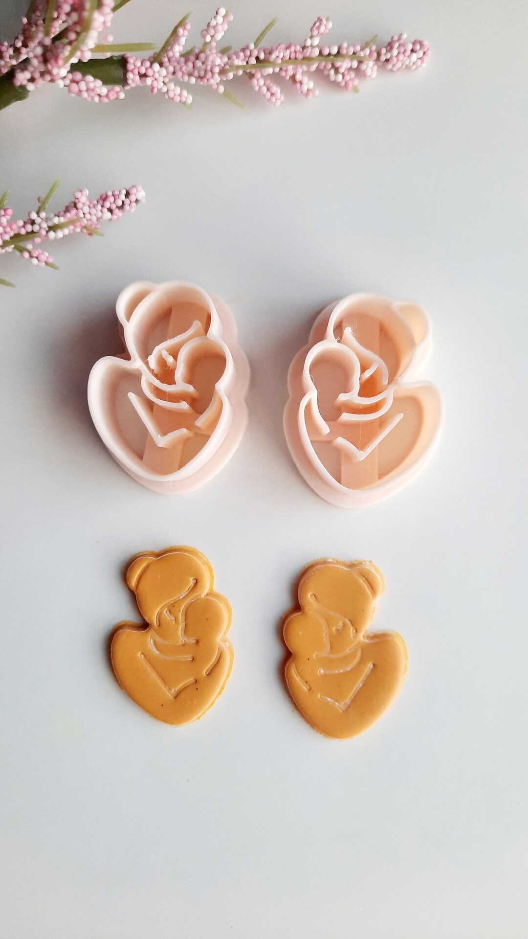 Mother Day Polymer Clay Cutter, Mom Clay Cutter, Mother Love Clay ...