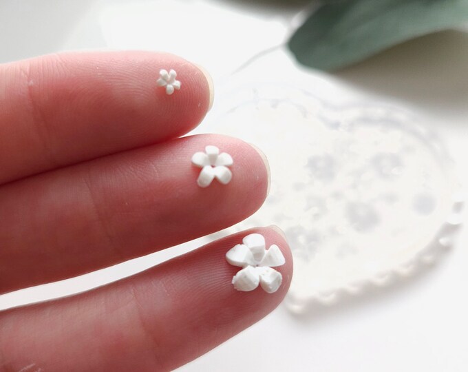 Tiny Flowers Silicone Mold, Tiny Flower Mold, Mini Flower Mold ...