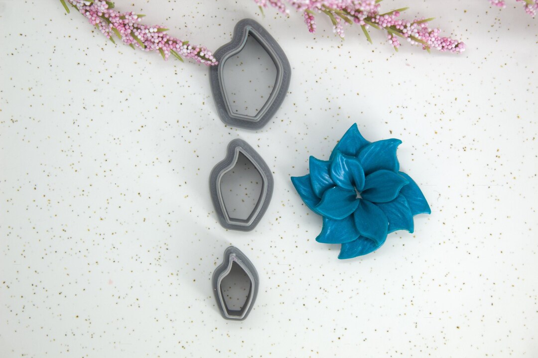 Petal Clay Cutter, Flower Petal Clay Cutter, Floral Clay Cutters ...