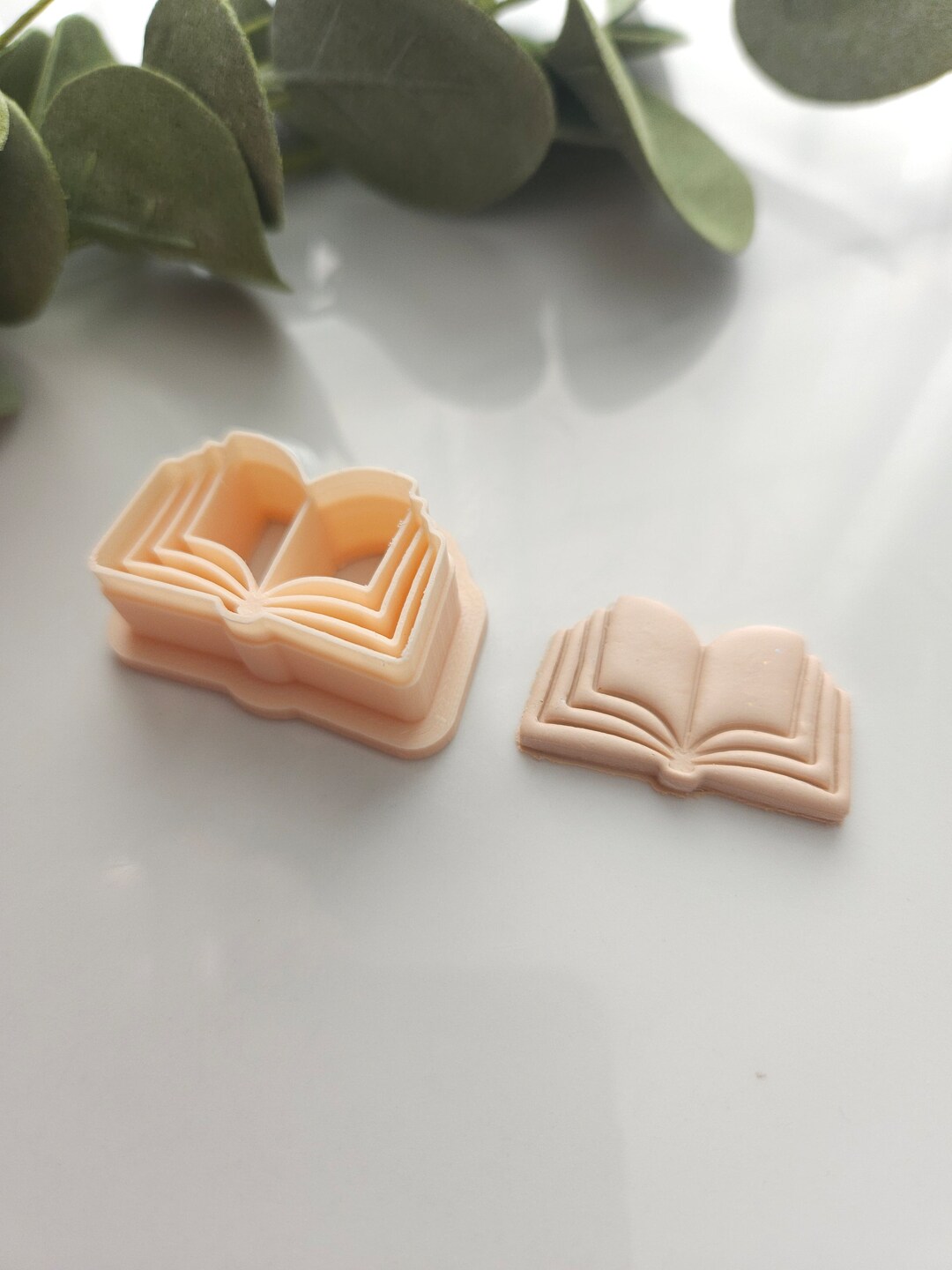 Book Clay Cutter | Open Book Cutter | Book Lovers | Embossed Polymer ...