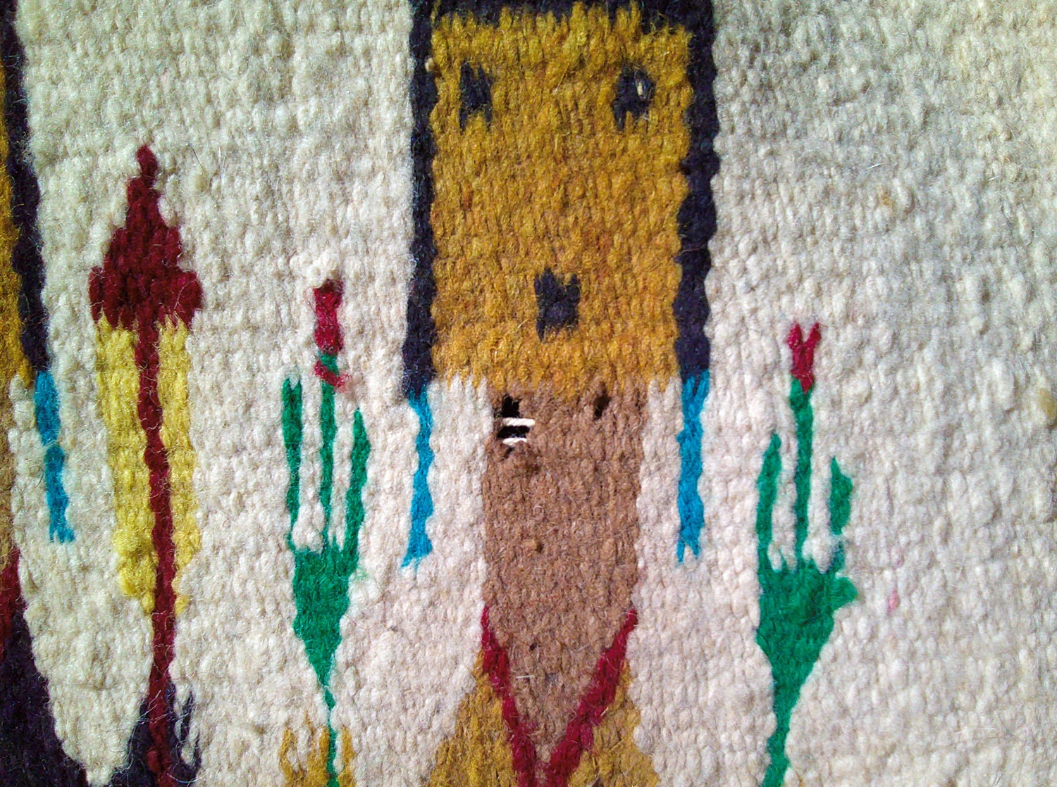 Navajo Yei Rug! Beautiful Handmade Vintage of the 1920's. Genuine ...