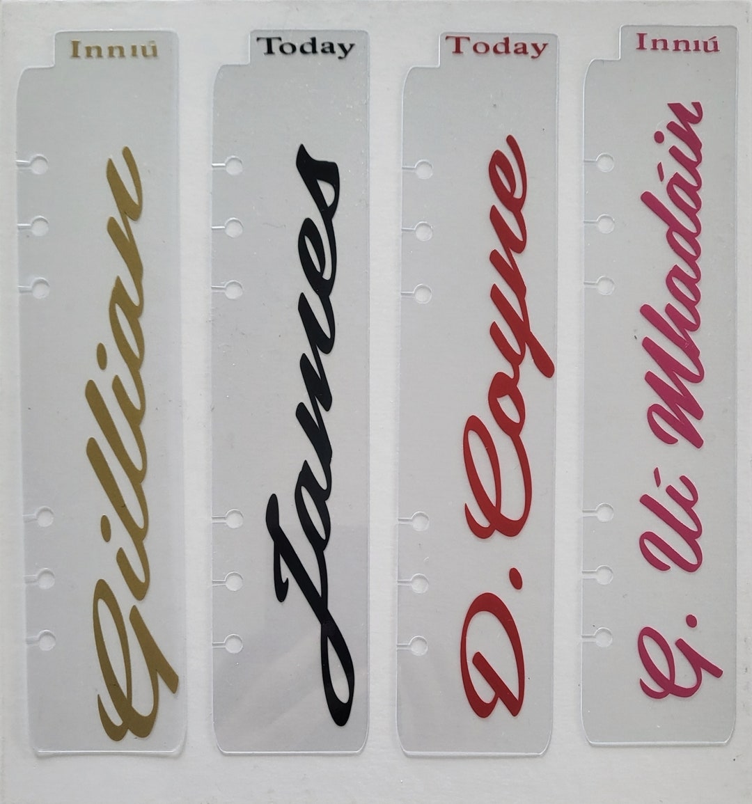 Personalised Bookmarks A5 A6 Personal Pocket - Etsy