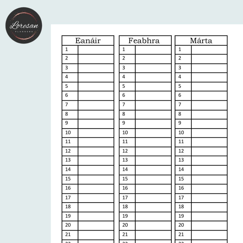 2025 Yearly Foldout Planner Printed Etsy