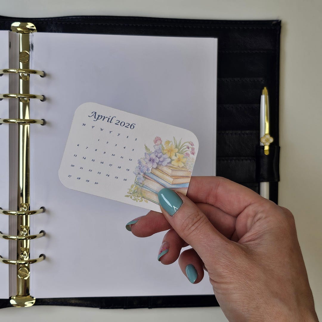 April 2026; 'springtime Flutter' Journaling Card - Etsy