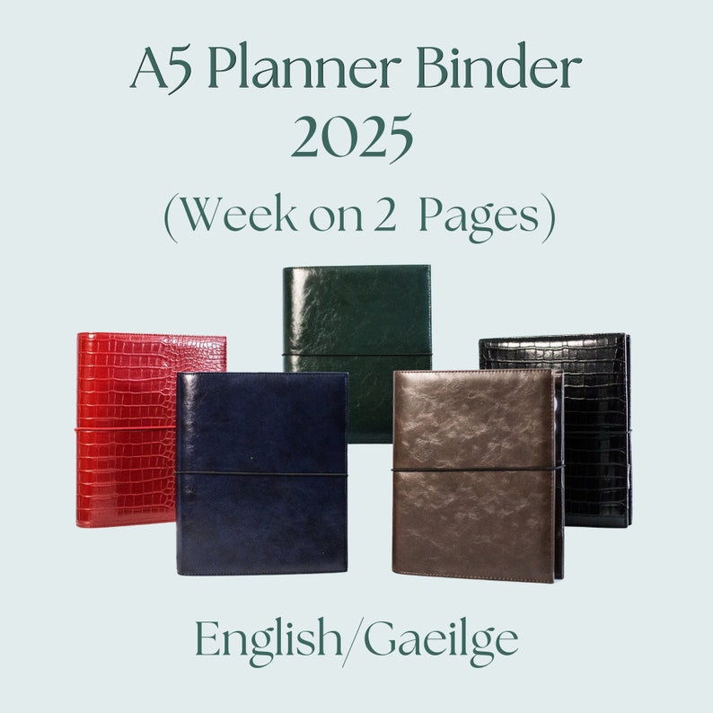 2025 A5 Planner Binder With Weekly Planner Inserts (WO2P) - Etsy