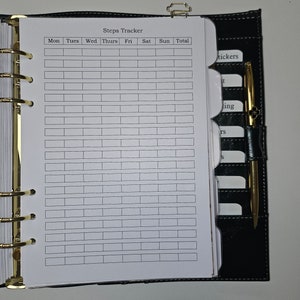 Steps Tracker Planner Insert - Etsy