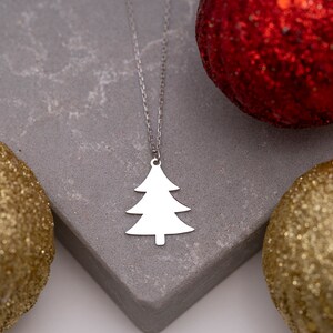 14K Gold Santa Claus Snowman Xmas Tree and Bell Necklaces, Dainty ...