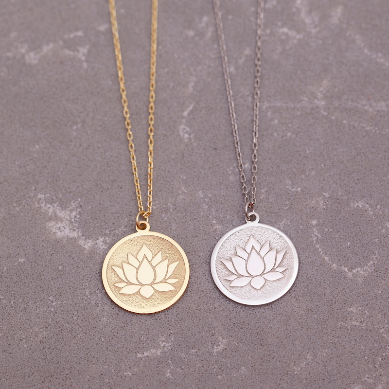 Lotus Necklace - Etsy