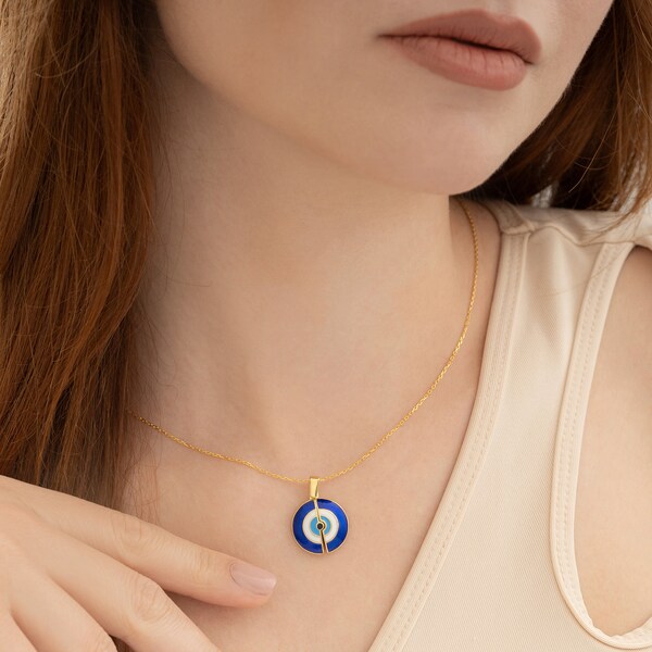 Evil Eye Necklace Locket - Etsy